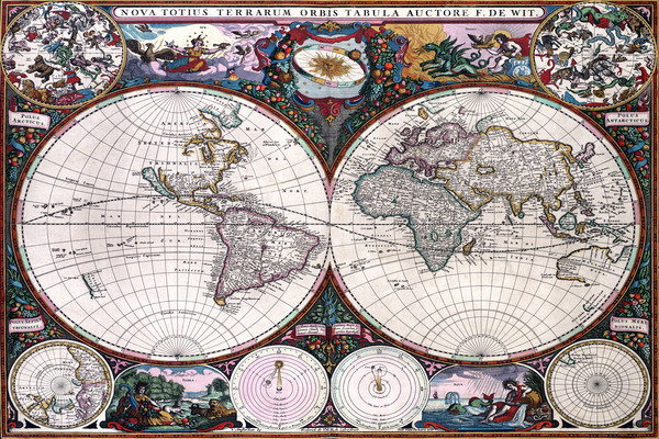 old map maps Mapa de Visscher de America del No 1682190551.789 by artvi ...