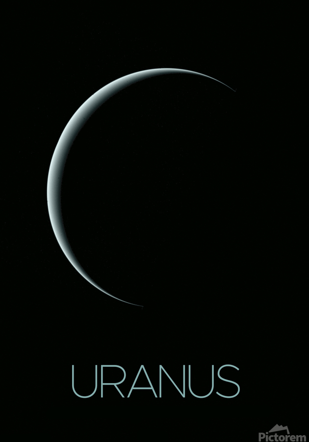 Uranus-Nasa poster by artvi Wall Art
