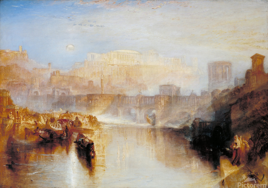 1411 Joseph Mallord William Turner Ancient Rome by artvi Wall Art