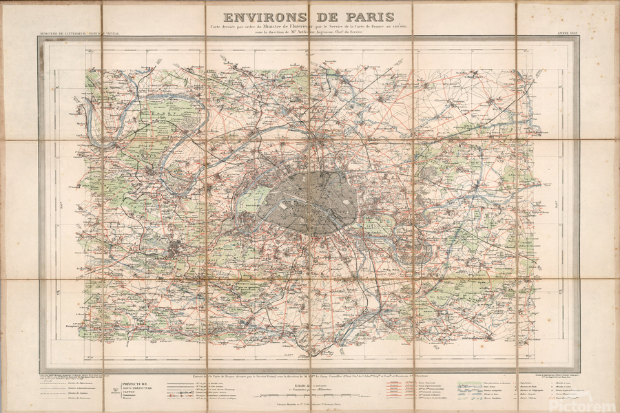 1526 maps old map 9 by artvi Wall Art