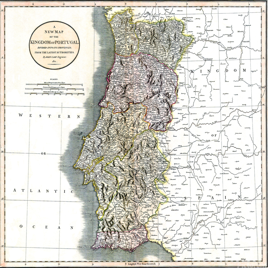 1600 america maps old map 5 by artvi Wall Art