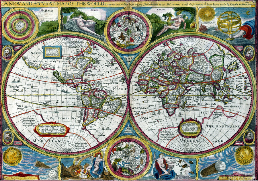 old map maps Mapa de Visscher de America del No 1682189804.8621 by ...