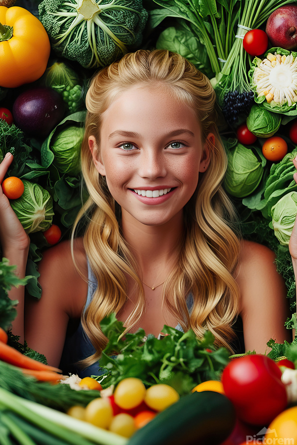 339 Super realistic photo of a 25 year old girl w by artvi Wall Art