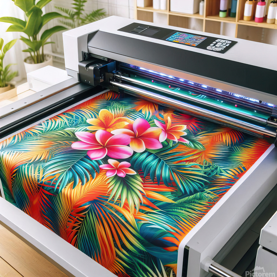 10 printer printing fabric by artvi Wall Art