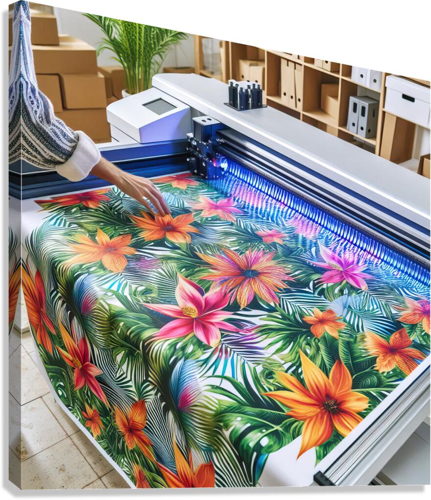 11 printer printing fabric by artvi Wall Art