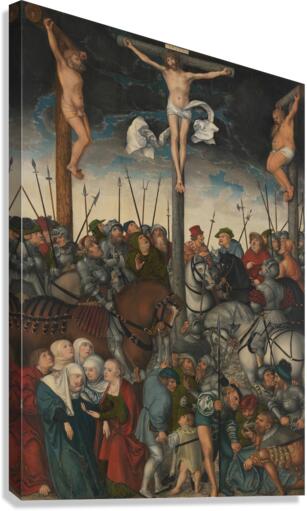 7730 The Crucifixion by Lucas Cranach the Elder by artvi Wall Art