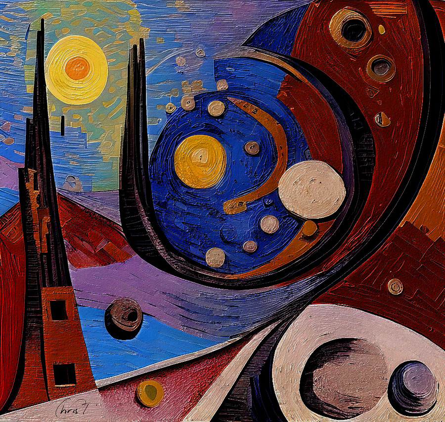 Starry Muse - signed by Chris Thompkins Wall Art