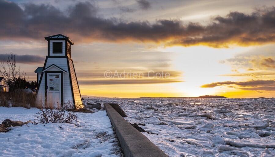 A winter evening by Adrien Cote Wall Art