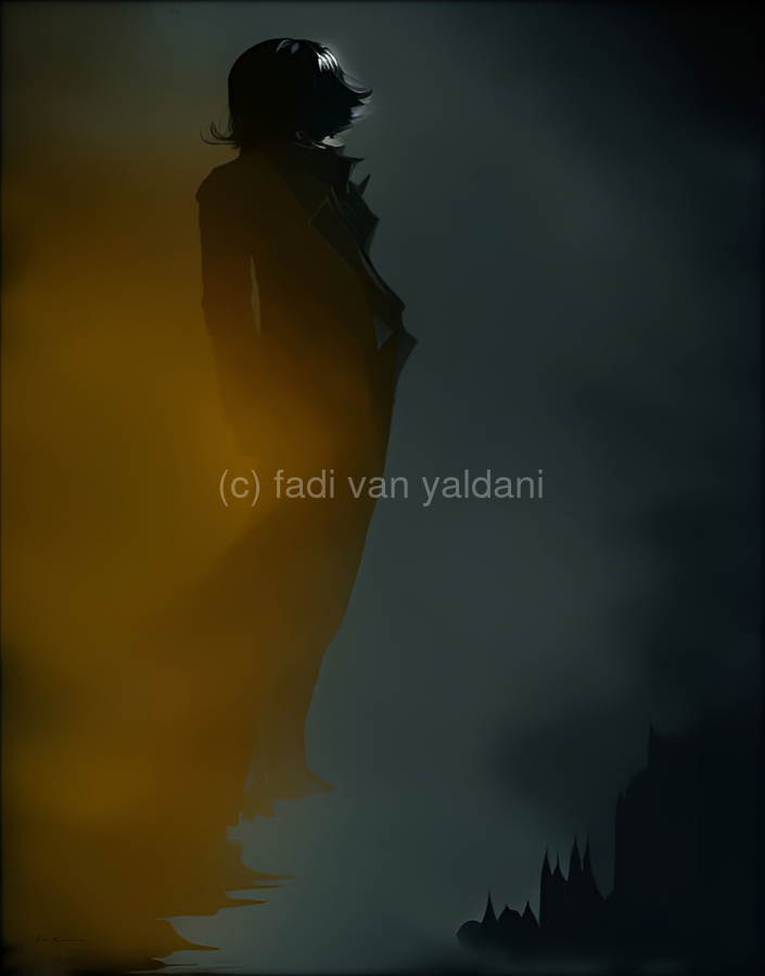 The Moonlit Cloak by fadi van yaldani Wall Art