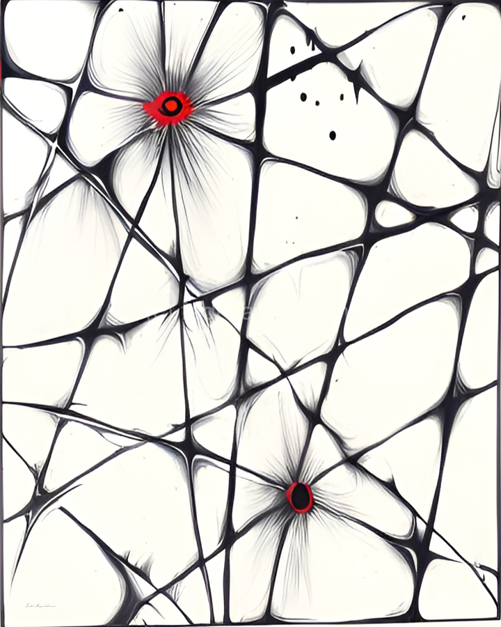 Chromatic Intersections by fadi van yaldani Wall Art