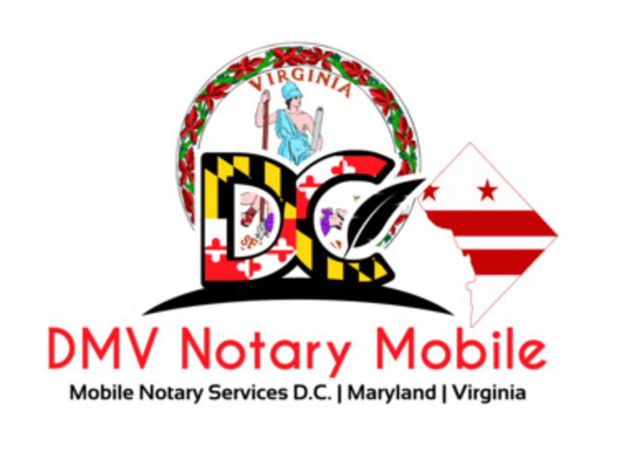 dc mobile notary logo by DMV Notary Mobile DC Wall Art