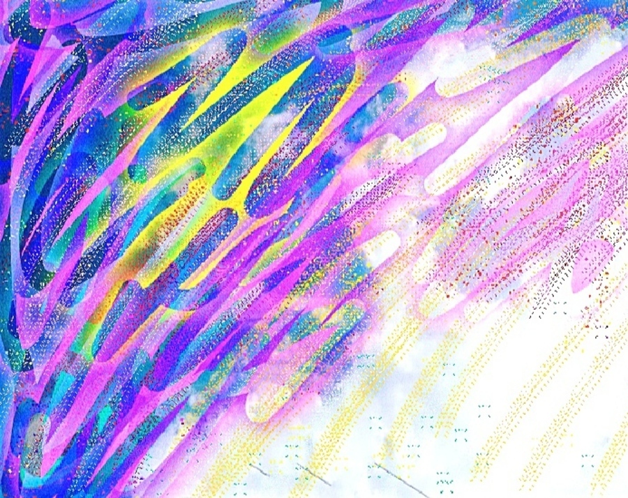 line formation of the cloud by Aashish sharma Wall Art