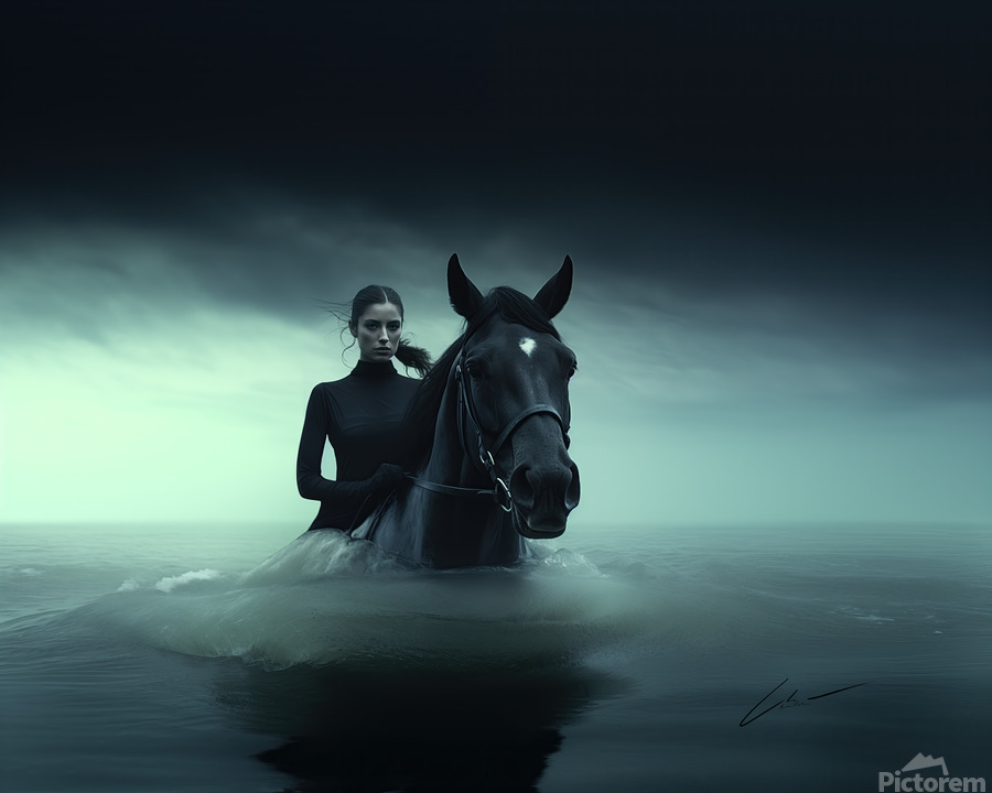 Aqua Equus: Ice Cold Passage by Christopher Rousseau Villella Wall Art