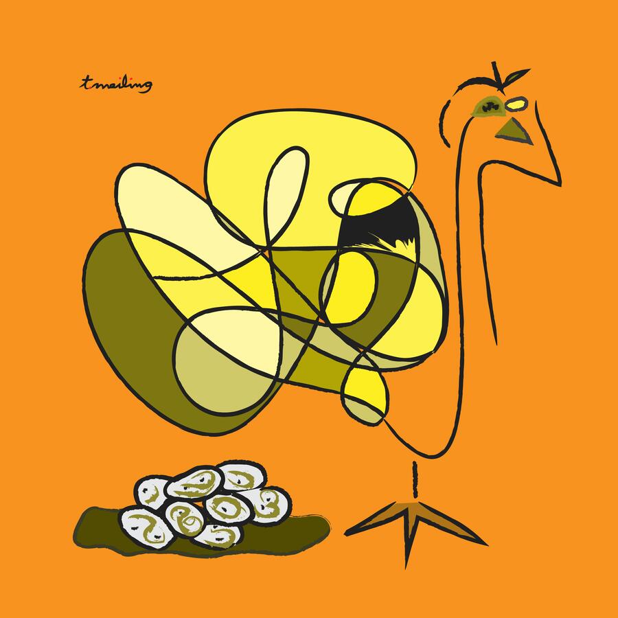 A3_Fowl-BIrd by T Meiling Art Wall Art