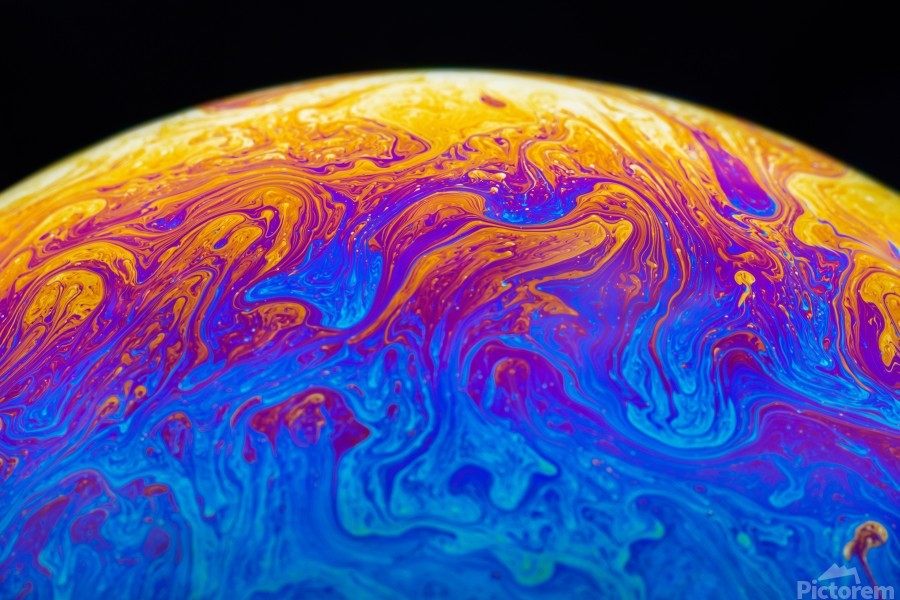 Soap Bubble Close Up by Philippe Monthoux Wall Art