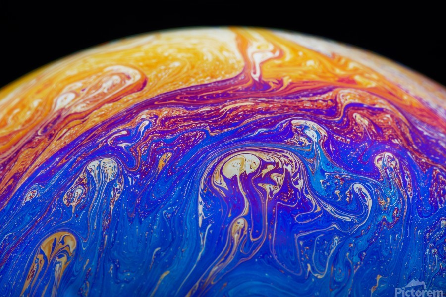 Soap Bubble Close Up by Philippe Monthoux Wall Art