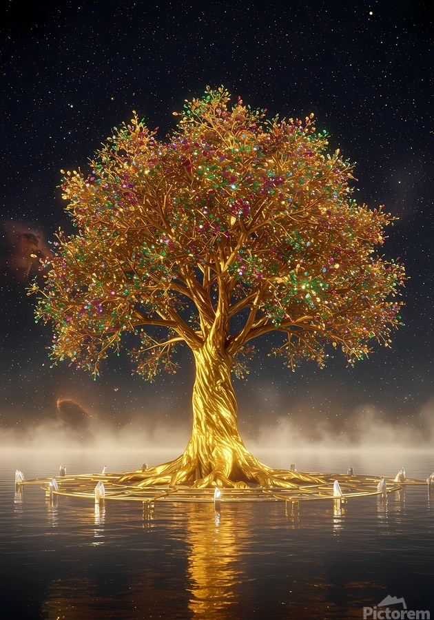 Crown of Eternity – The Gemstone and Golden Tree of Life by Design Aura ...