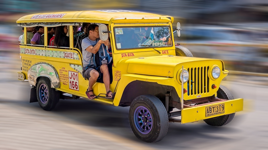 Custom Jeepney by Anthony L Sacco Photography Wall Art