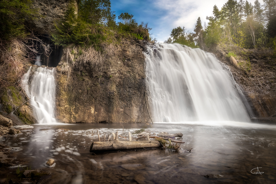No 114 Petite chute du Parc Theodore-Gagne- Amqui by Glenn Albert Wall Art