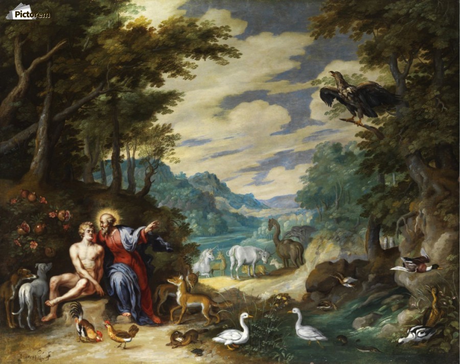 Creation of Adam by Pieter Brueghel the Younger Wall Art