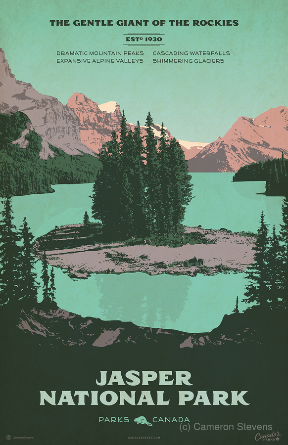 Jasper National Park Poster by Cameron Stevens Wall Art