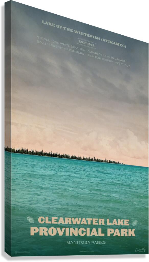 Clearwater Lake Provincial Park Poster by Cameron Stevens Wall Art