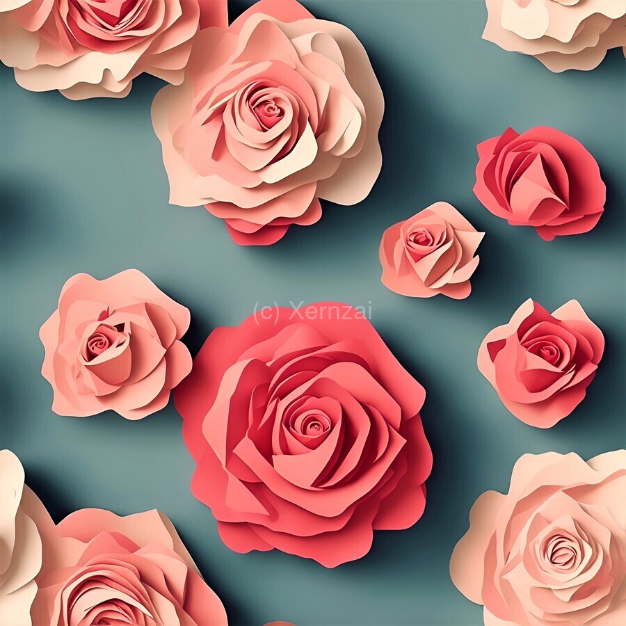 Paper Roses X by Xernzai Wall Art