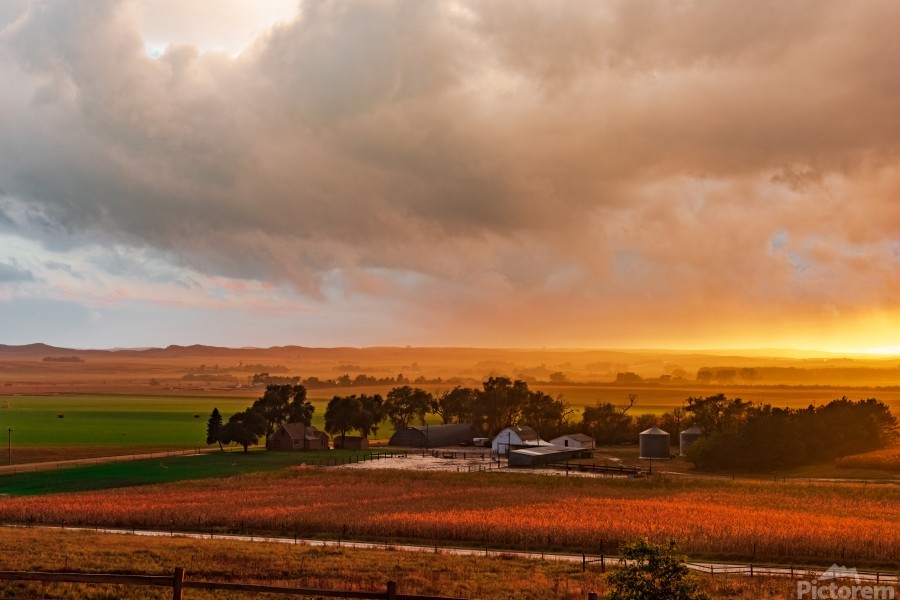 Rain Filtered Sunset by Garald Horst Wall Art