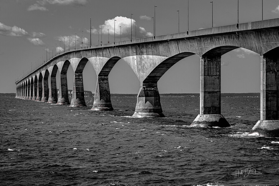 Confederation Bridge PEI Canada by Hub Blanchette Wall Art
