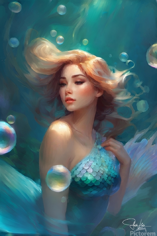 Mermaid Underwater by Seth Hale Wall Art