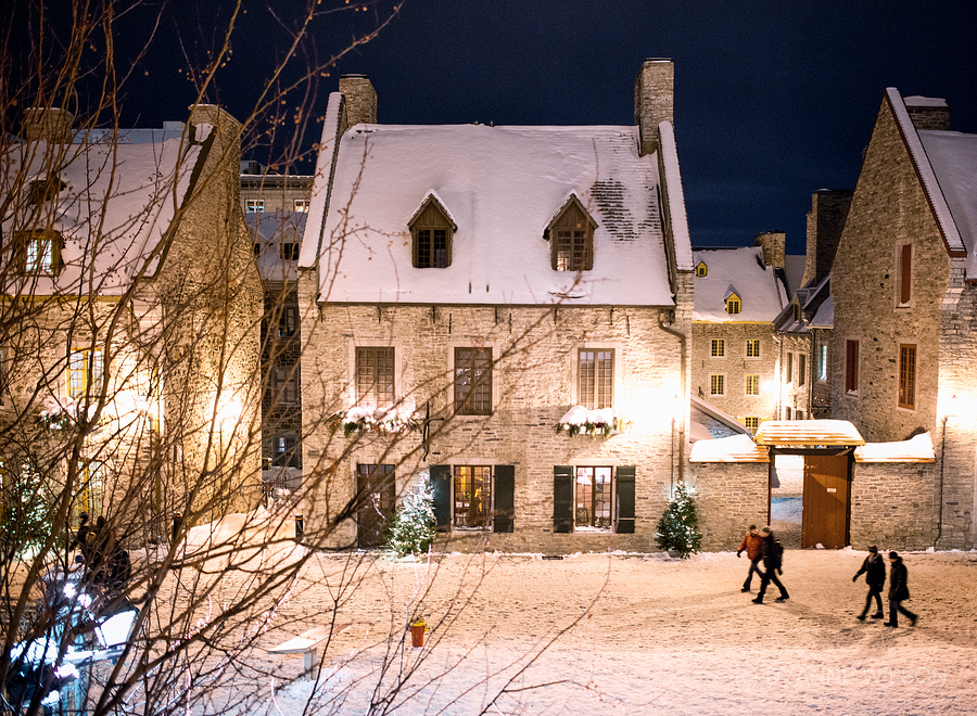 Old Quebec by DYANNE WILSON Wall Art