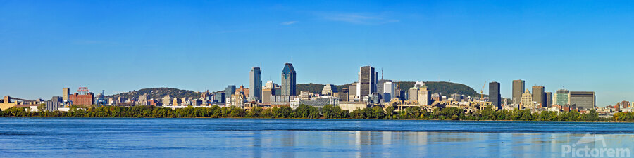 Montreal skyline 1 4x1 by WorldHQPhotos Wall Art