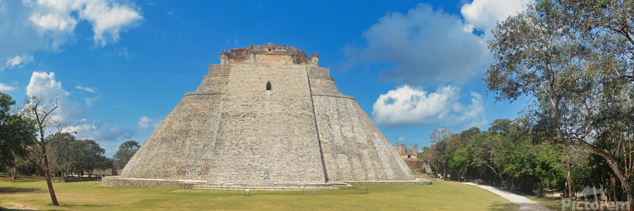 Uxmal Mexican Temple D 3x1 Ratio by WorldHQPhotos Wall Art
