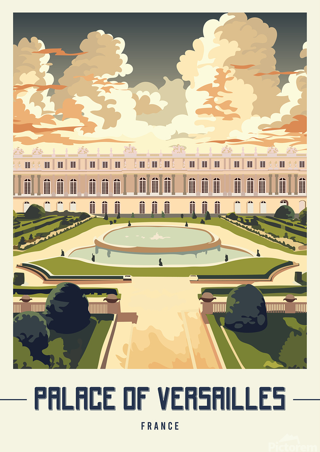Palace of Versailles by Point Art Wall Art