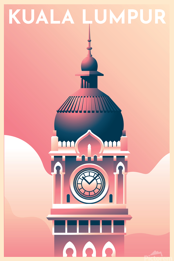 Sultan Abdul Samad Building by Point Art Wall Art