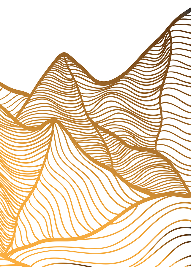 Mountain layout design in oriental style .c by Point Art Wall Art