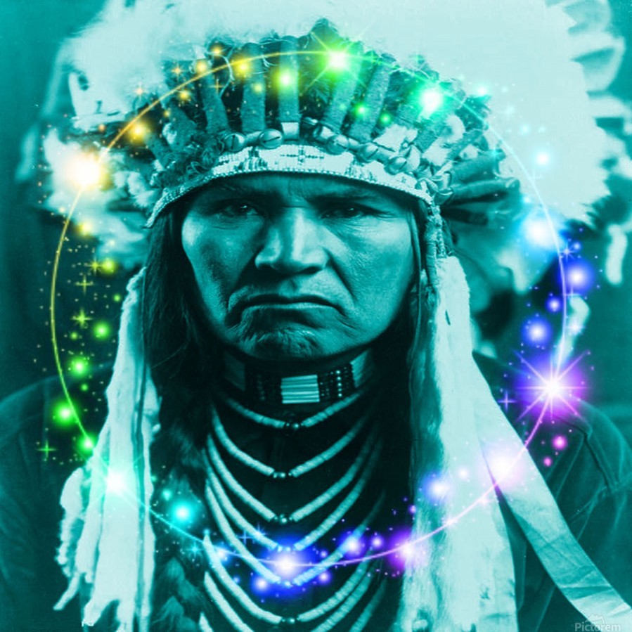 Native American Magical Chief by Matthew Lacey Wall Art
