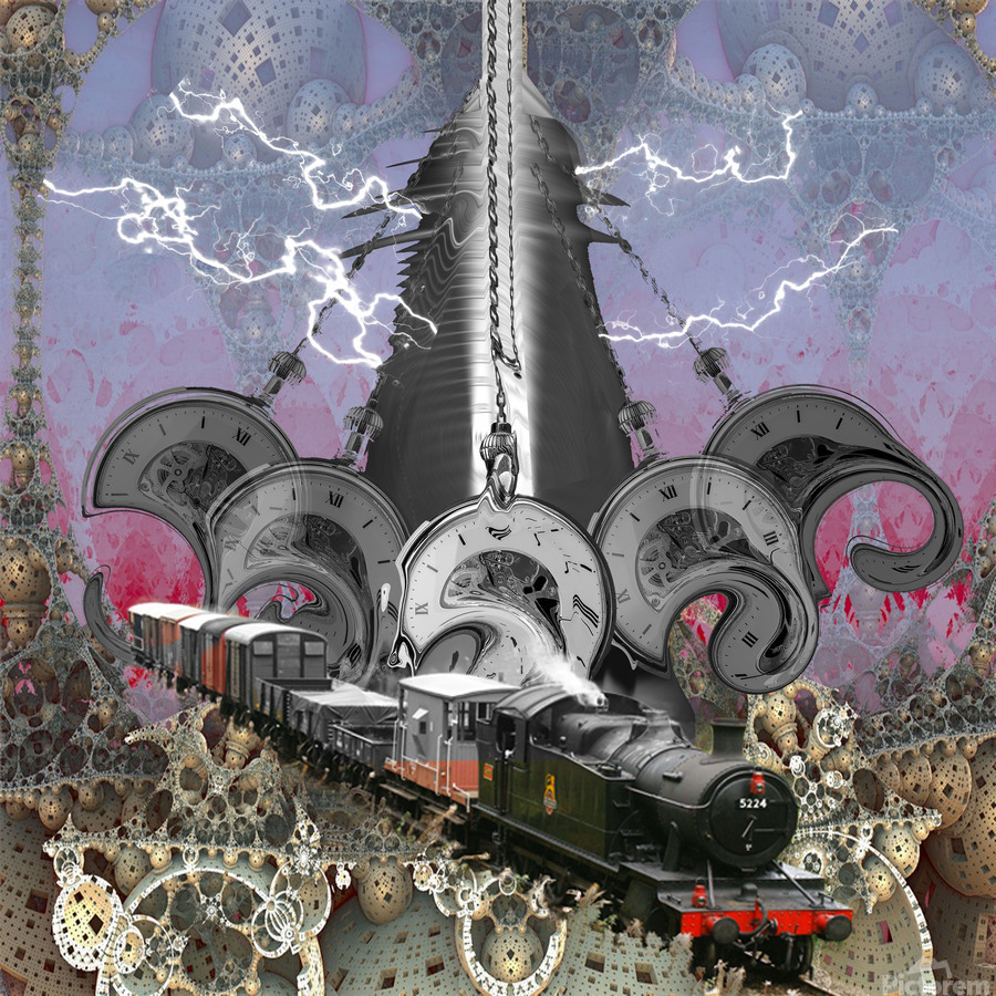 Steampunk Time Machine by Matthew Lacey Wall Art