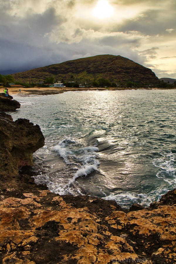 Pokai Bay Beach by John Kwak Wall Art