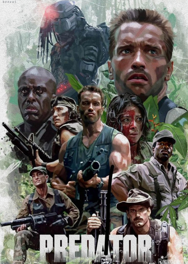 Predator Fan Art Movie Poster by Mihai Wall Art
