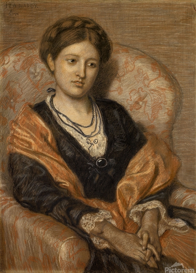 Portrait of Miss Iza Duffus Hardy [1872] by Ford Madox Brown [1821–1893 ...