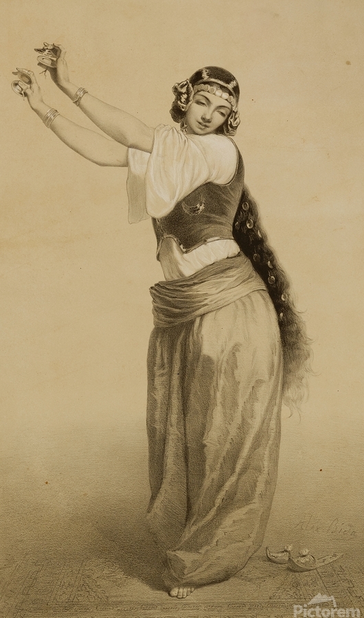 A Dancing Girl [Almeh] by Alexandre Bida [1823–1895] by MyCozyFineArt ...
