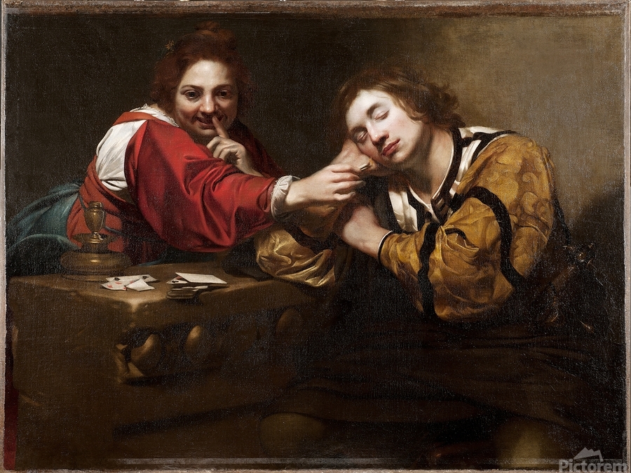 Sleeper Awakened by a Young Woman with Fire [1620s] by Nicolas Regnier ...