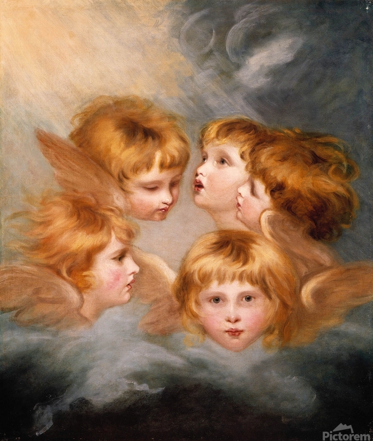 Heads of Angels. Miss Frances Gordon [1786–1787] by Sir Joshua Reynolds ...