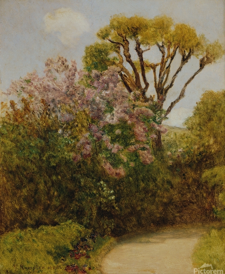 Landschaft [1906] by Franz Rumpler [1848–1922] by MyCozyFineArt Wall Art