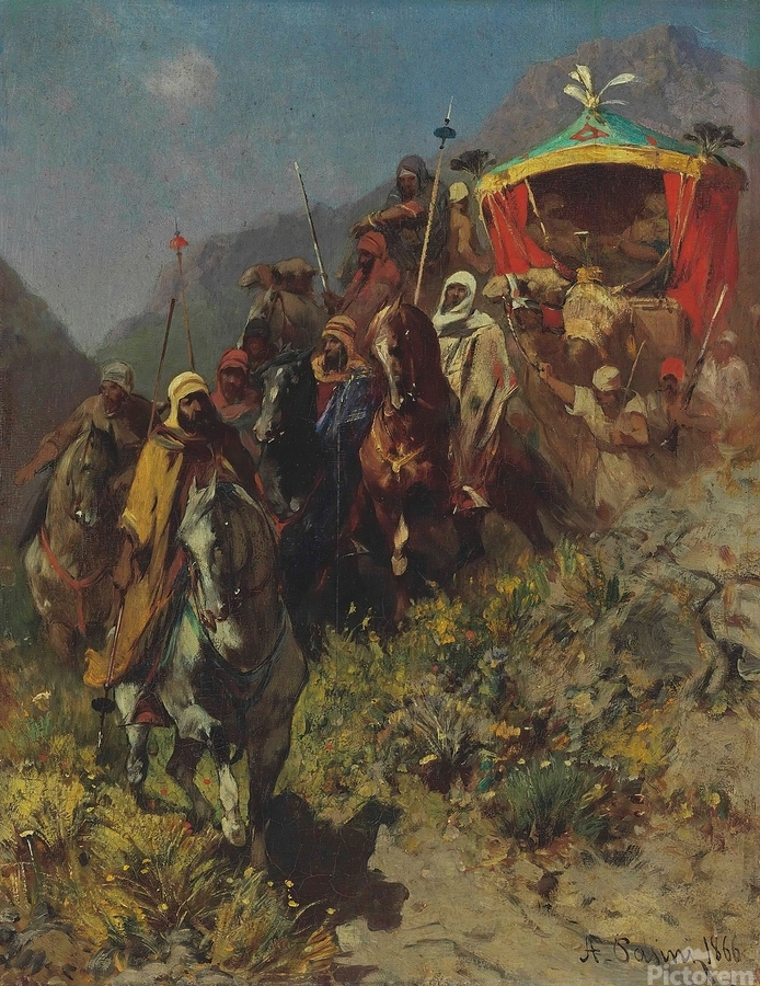 A Caravan on a Mountain Pass [1866] by Alberto Pasini [1826–1899] by ...