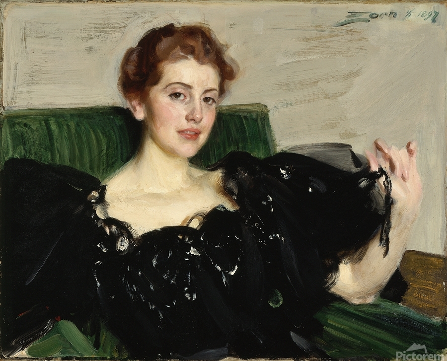 Lucy Turner Joy [1897] by Anders Zorn [1860–1920] by MyCozyFineArt Wall Art