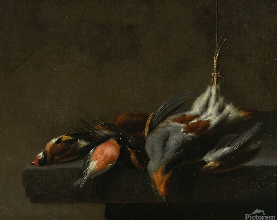 Still Life of Dead Birds [c. 1660] by Jan Vonck [1631–1664] by ...