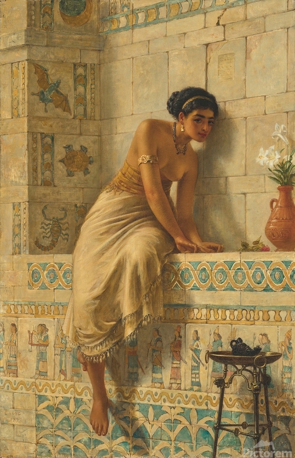 Thisbe [1875] by Edwin Long [1829–1891] by MyCozyFineArt Wall Art