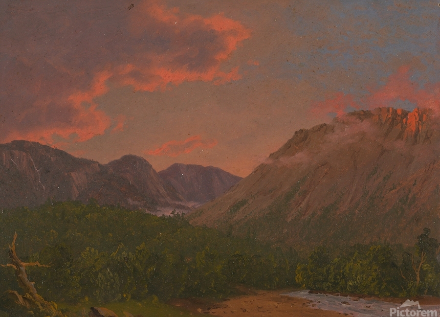 Mountain Landscape at Sunset [1865] by Frederic Edwin Church [1826–1900 ...